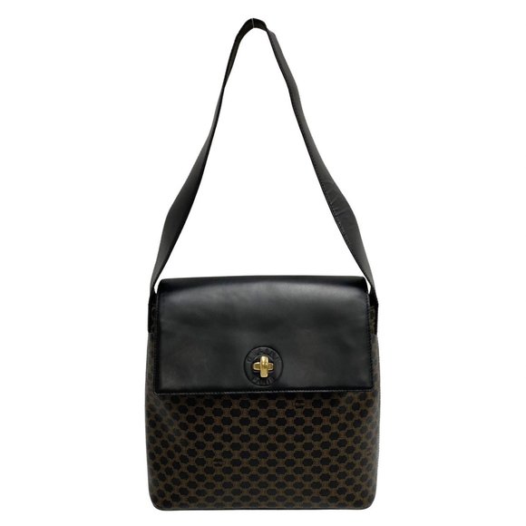 Celine | Bags | Celine Vintage Macadam Blason Triomphe Pattern Leather ...